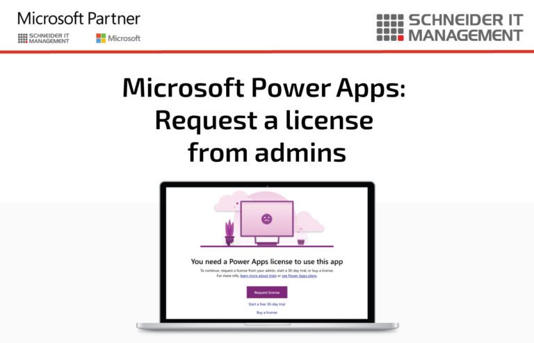 Microsoft Power Apps: Request a license from admins [2023] - SCHNEIDER ...