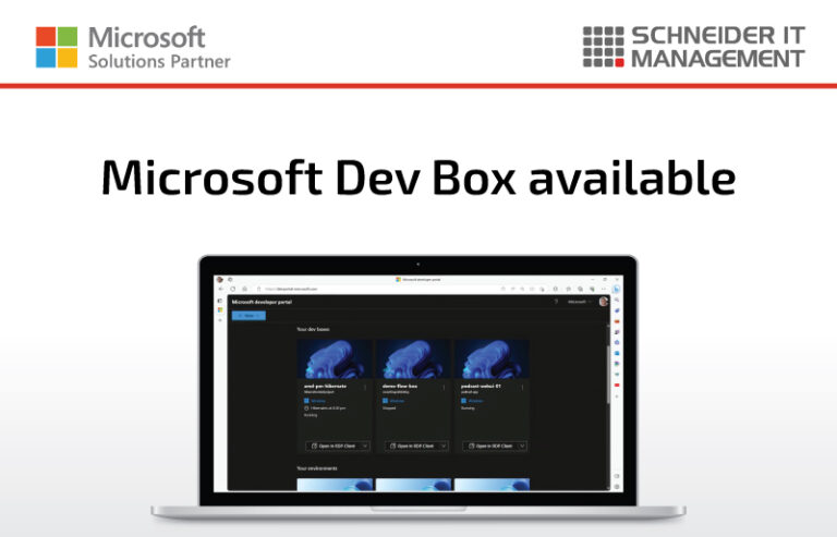 Microsoft Dev Box The Future Of Developer Workstations 2023 Schneider It Management 