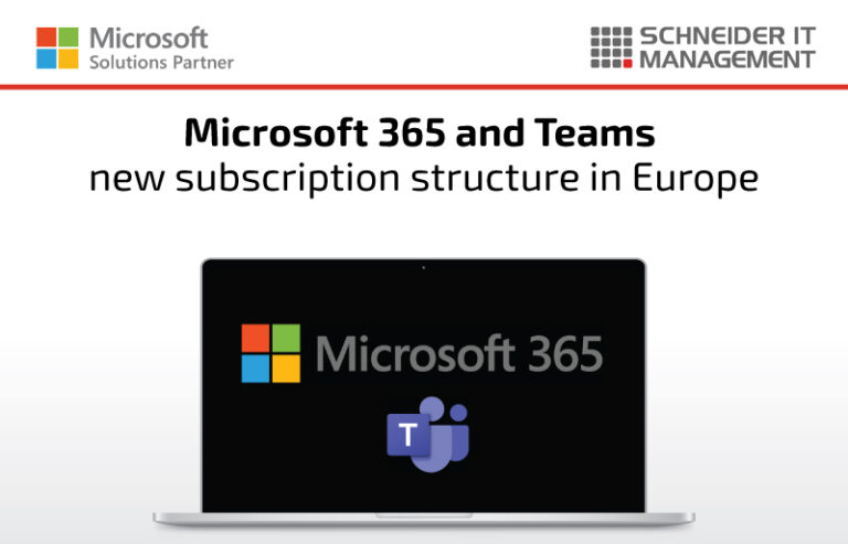 Microsoft 365 and Teams: new subscription structure in Europe ...