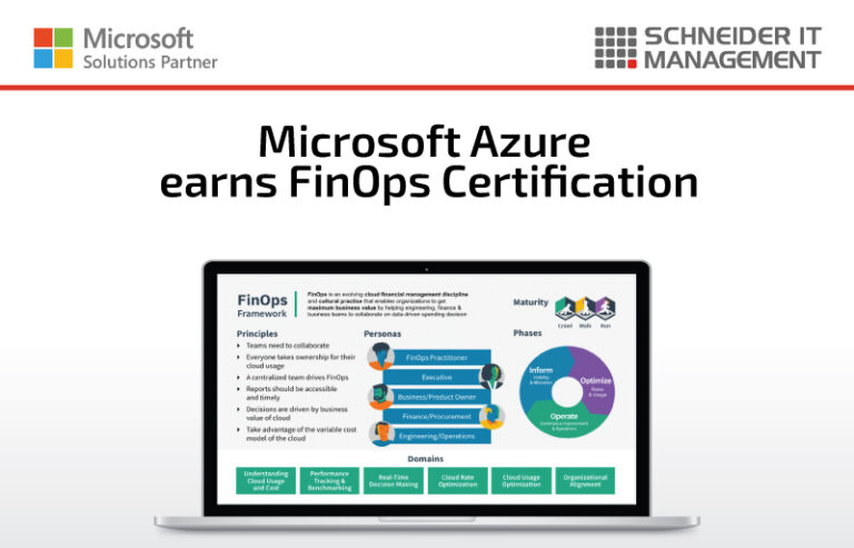 Microsoft Azure earns FinOps Certification - SCHNEIDER IT MANAGEMENT