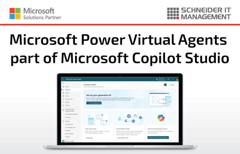 Microsoft Power Virtual Agents part of Microsoft Copilot Studio