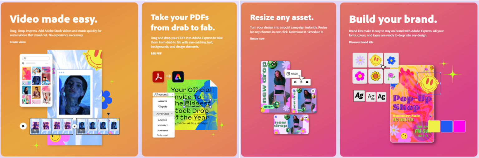 Adobe Express und TikTok Creative Assistant