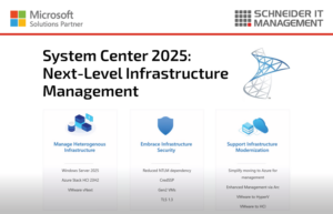 Microsoft System Center 2025: Next-Level Infrastructure Management - SCHNEIDER IT MANAGEMENT