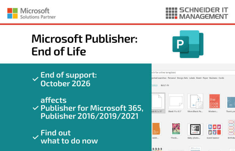 Microsoft Publisher: End of Life in October 2026 - SCHNEIDER IT MANAGEMENT