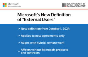 Microsoft’s New Definition of “External Users” - SCHNEIDER IT MANAGEMENT
