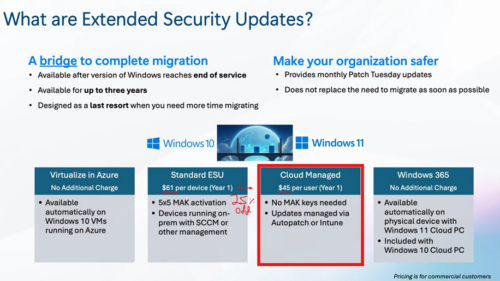 Windows 10 Extended Security Updates (ESU) Cloud Managed Licenses [2025]