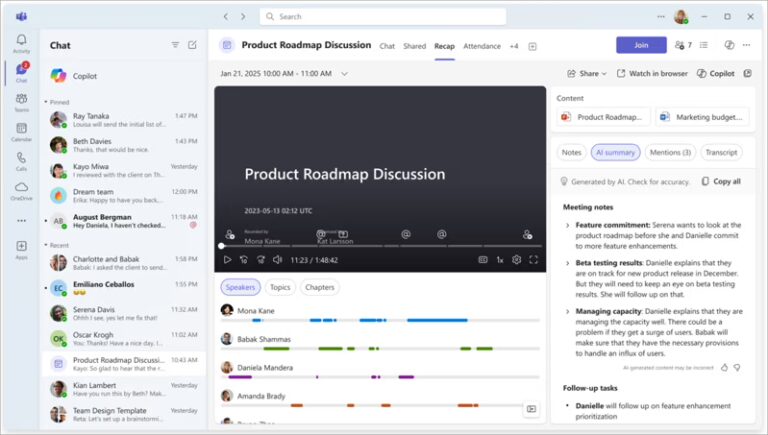 Microsoft Teams: Intelligent Recap & Audio Recap - SCHNEIDER IT MANAGEMENT