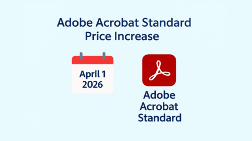Adobe Acrobat Standard - Price increase announcement - SCHNEIDER IT ...